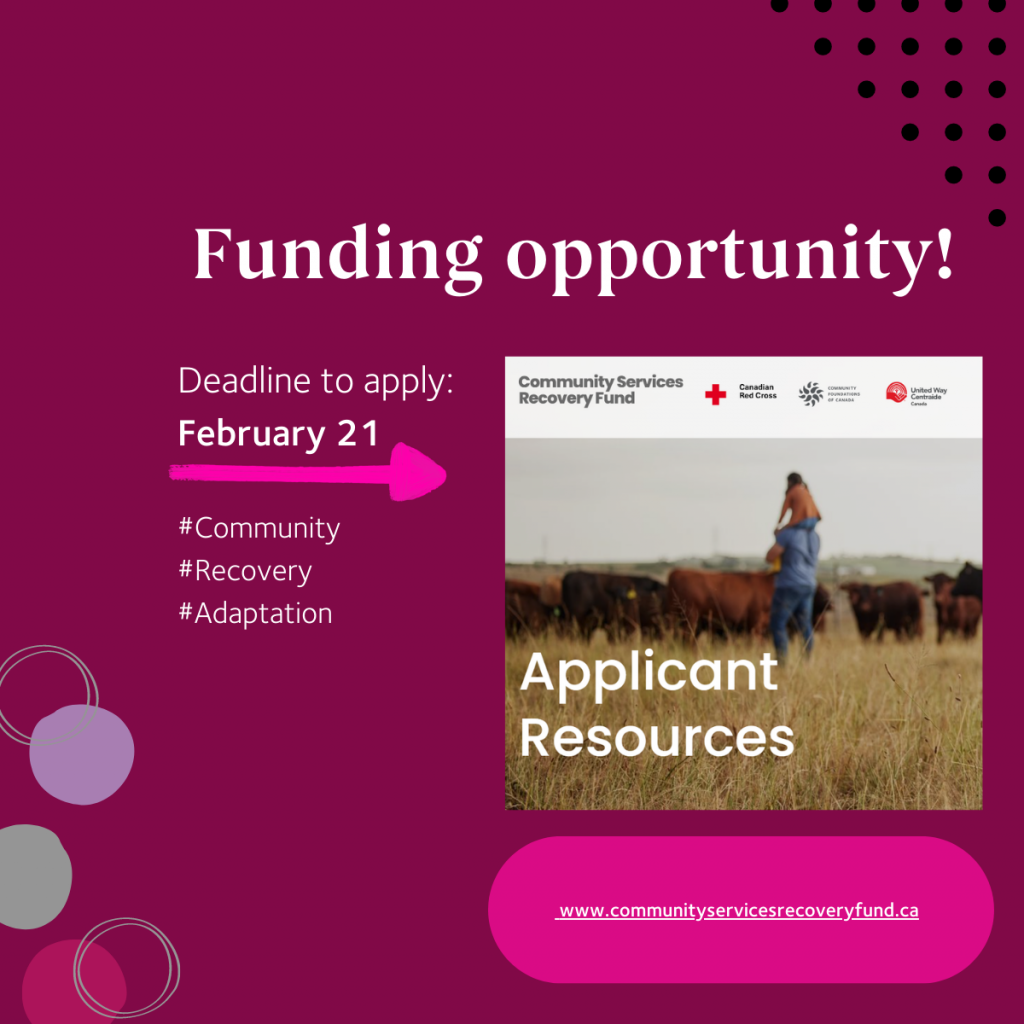Funding Opportunity: Community Services Recovery Fund - McConnell ...